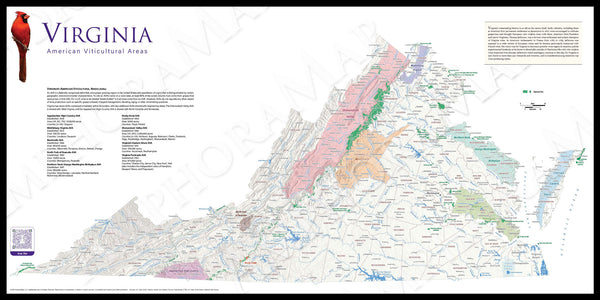 Virginia Wine Map - AmphoraMap