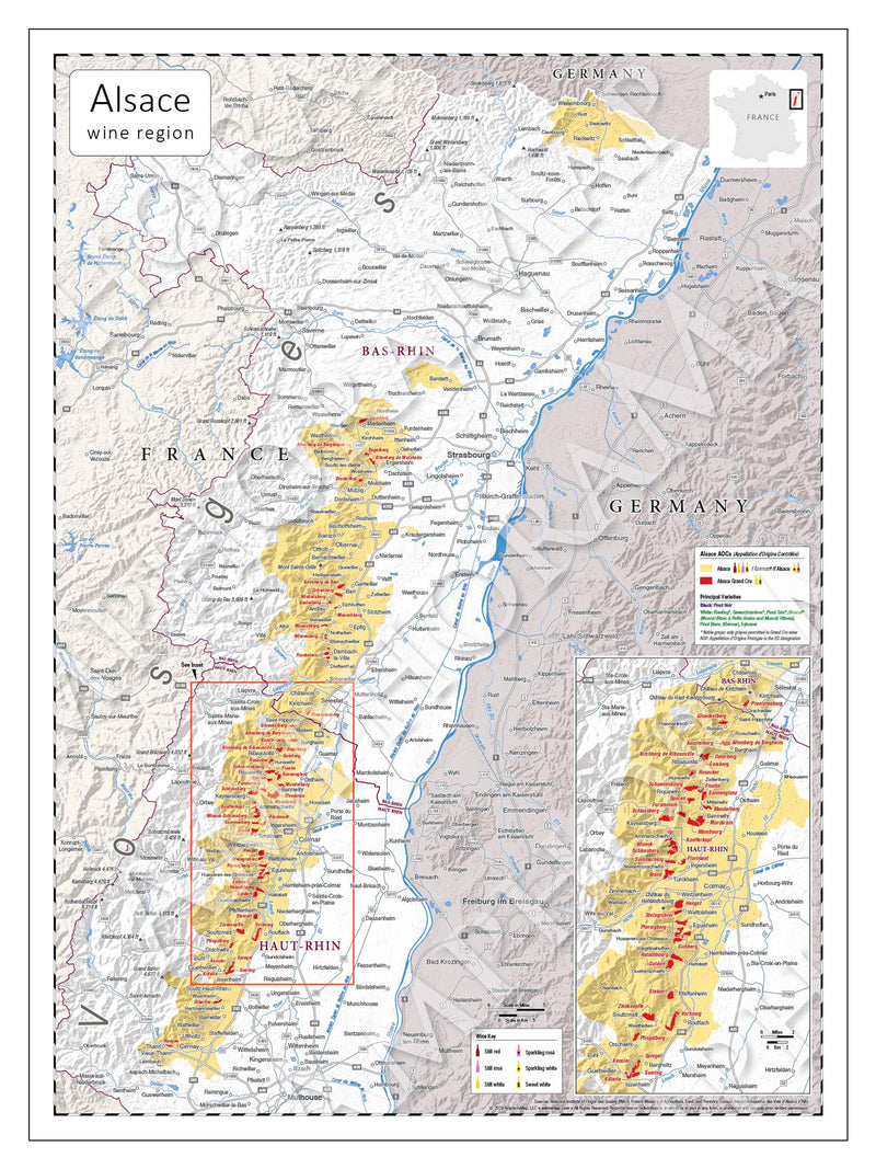 Alsace Wine Map - AmphoraMap