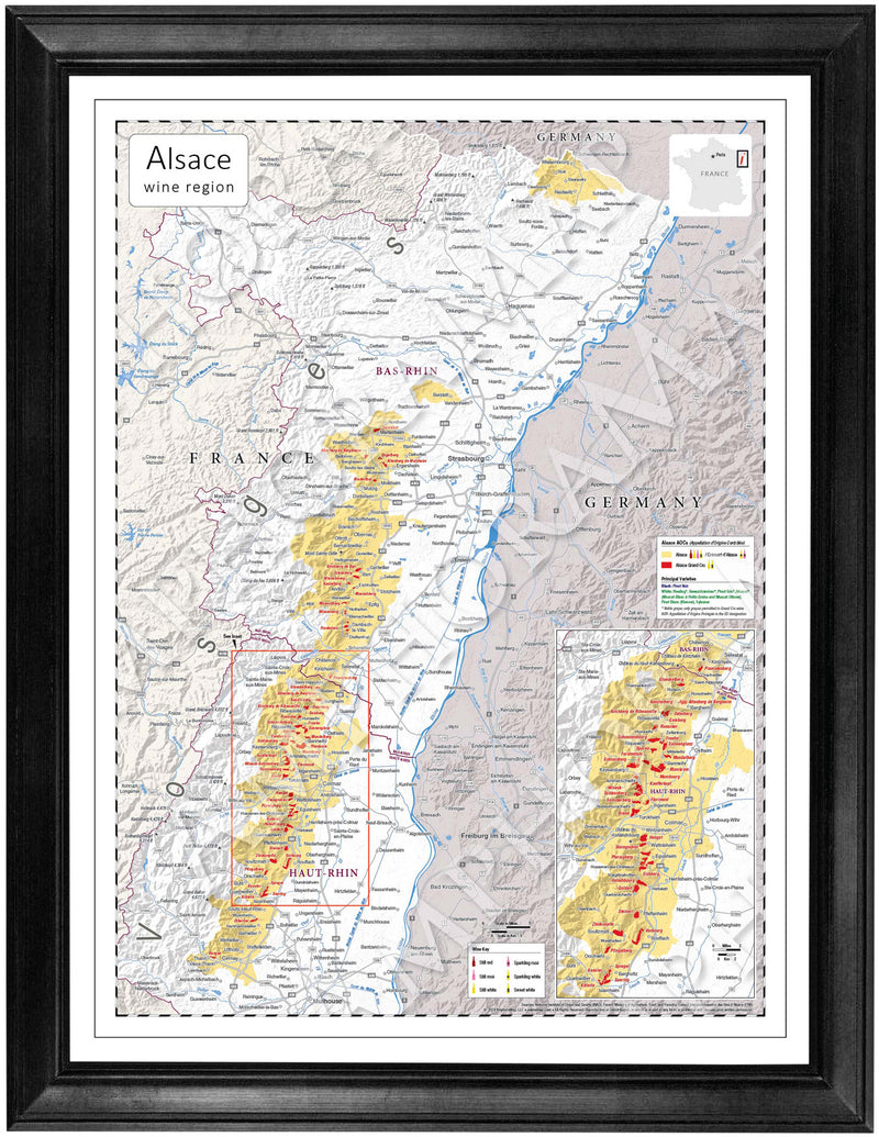 Alsace Wine Map - AmphoraMap