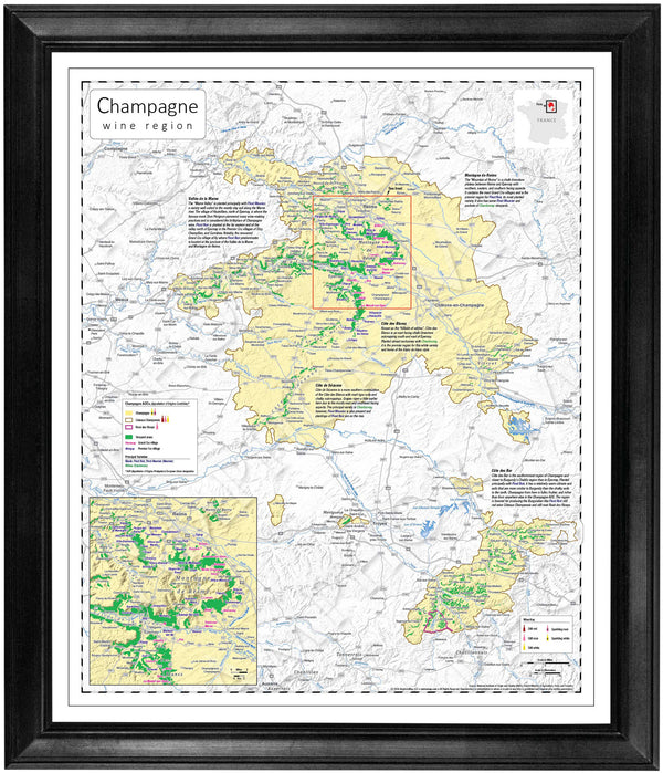 Champagne Wine Map - AmphoraMap