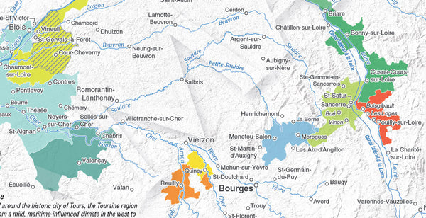 Loire Valley Wine Map - AmphoraMap