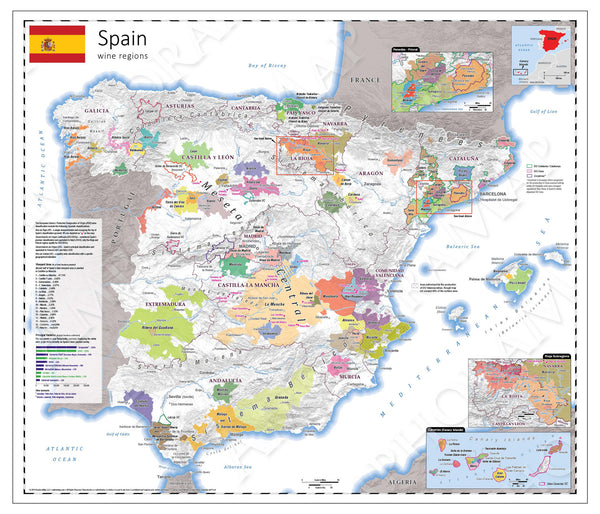 Spain Wine Map - AmphoraMap