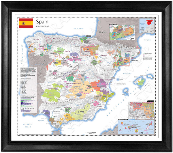 Spain Wine Map - AmphoraMap