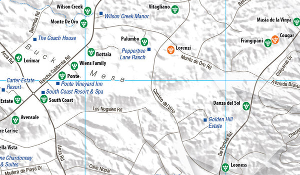 Temecula Valley Wine Map - AmphoraMap