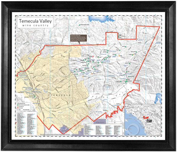 Temecula Valley Wine Map - Now 60% OFF! - AmphoraMap